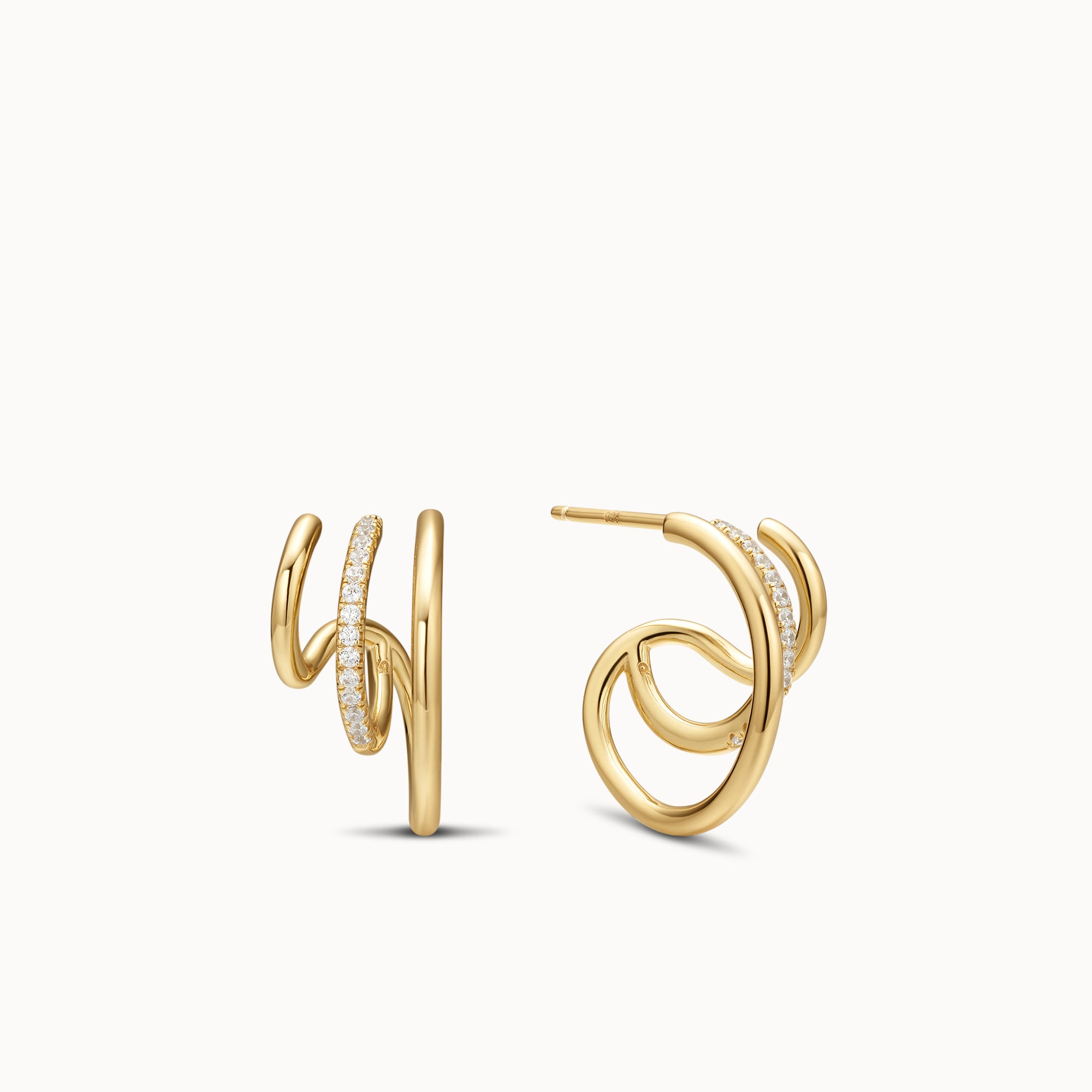 Triad CZ Hoops & Hypoallergenic Earrings & Rowan, Inc.