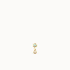 14k Opal Drop Flat Back Stud & Rowan, Inc.