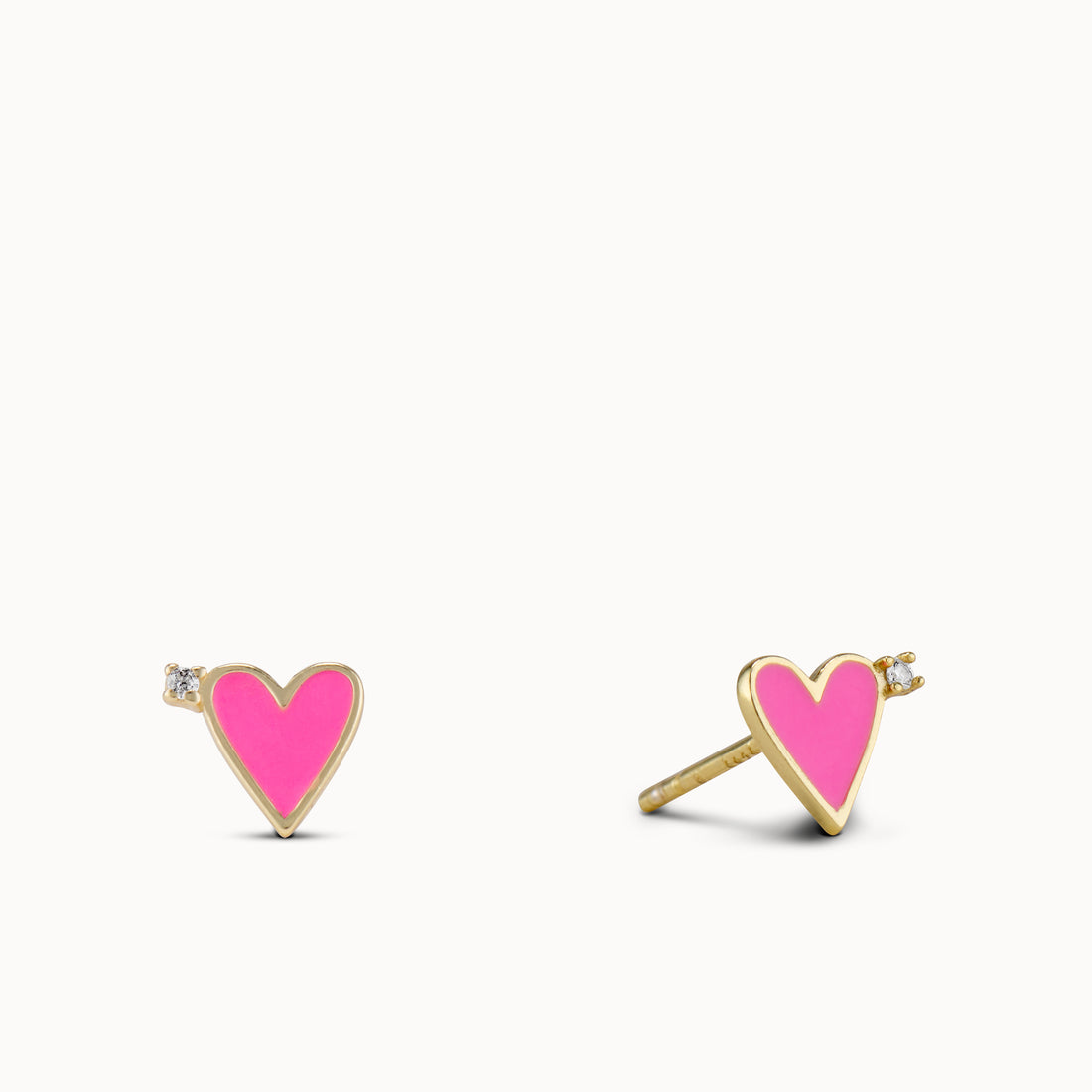 Neon Enamel Heart Studs & Rowan, Inc.