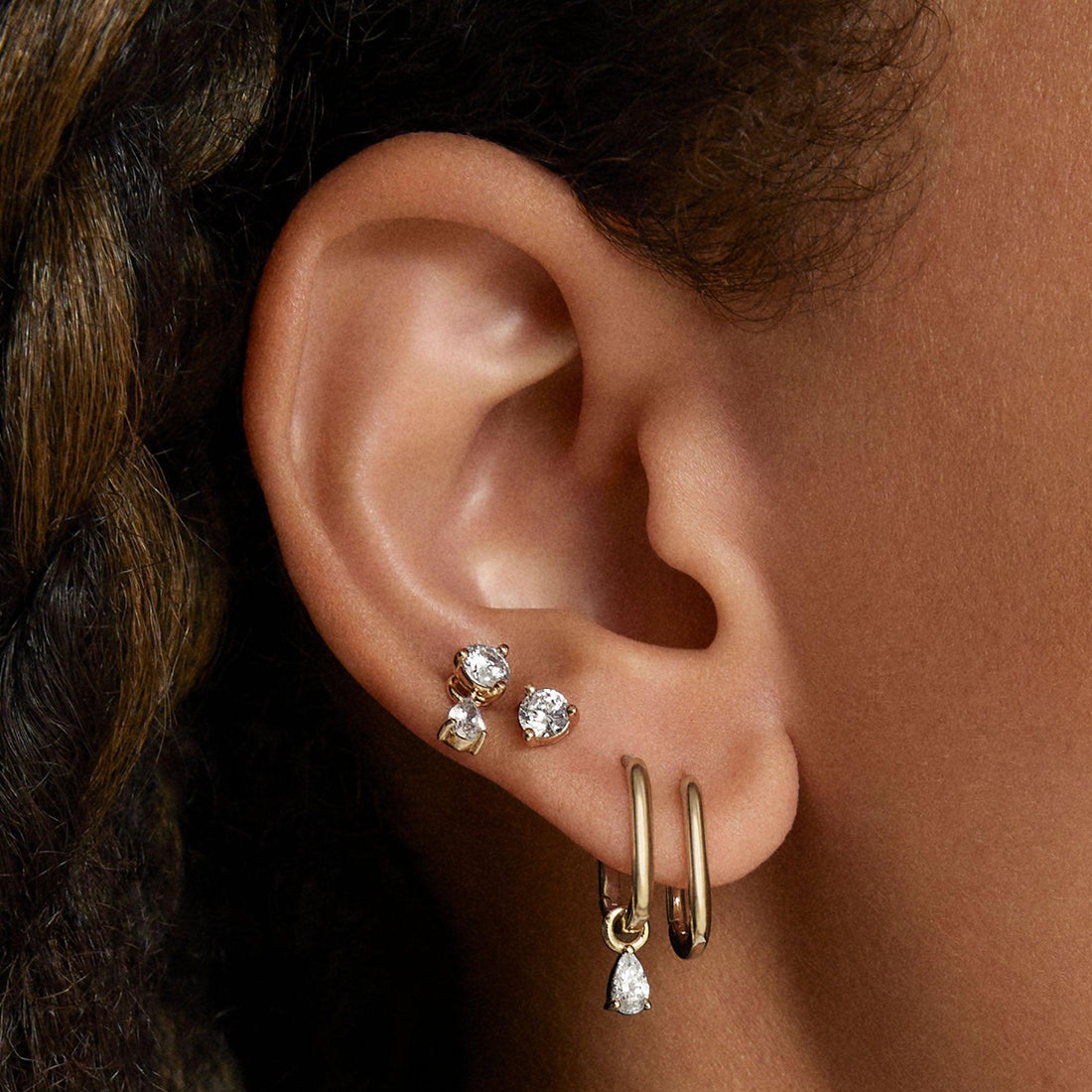 Charmed Oval Hoops Hypoallergenic Earrings | Rowan