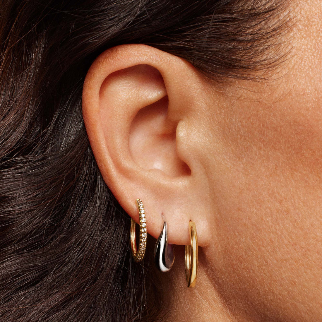 Small Flex Hoops Hypoallergenic Earrings | Rowan