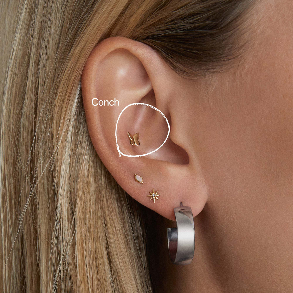 Cartilage Piercings vs. Earlobe Ear Piercings | Rowan