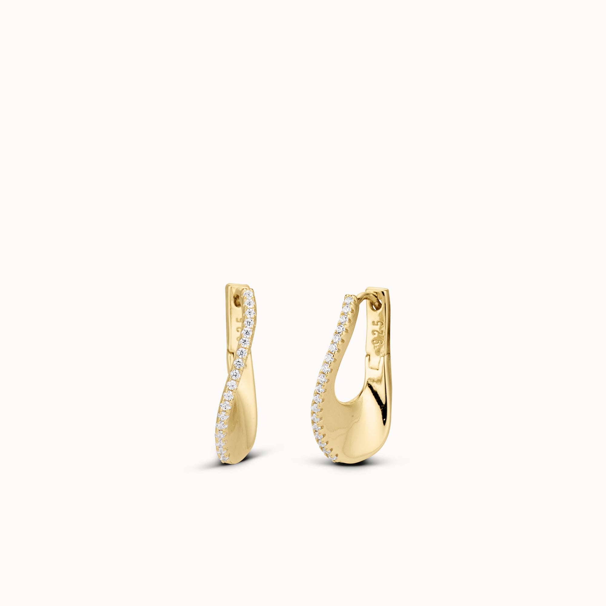 Skinny CZ Wave Hoops & Rowan, Inc.